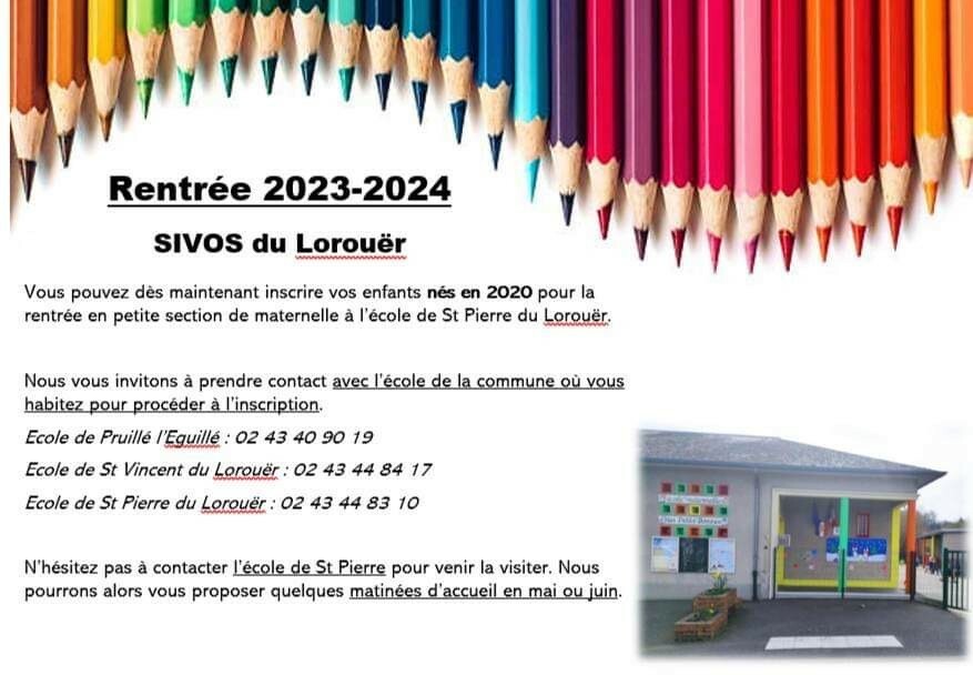 Actualités - 💼 Rentrée scolaire 2023-2024 - Actualité illiwap de Mairie de Saint-Vincent-du ...