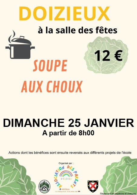 Actualités - Soupe aux choux de l'APE - Actualité illiwap de Mairie de ...