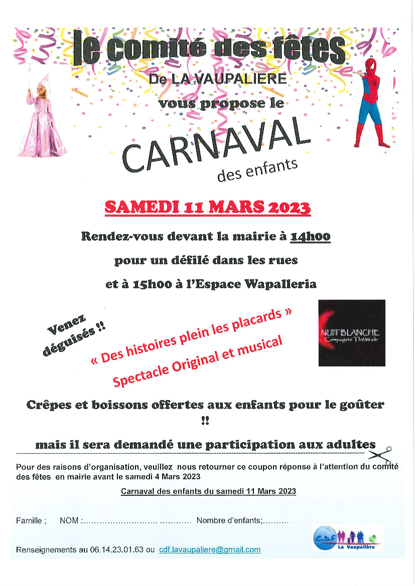News - Carnaval des enfants - Mairie de La Vaupalière illiwap news ...