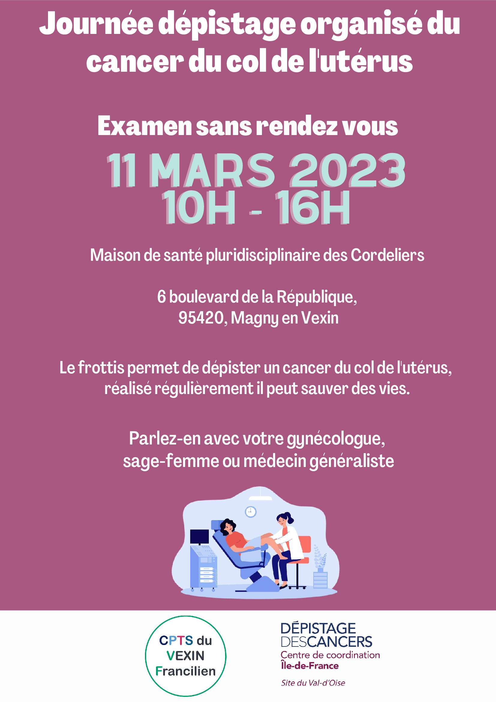 Noticias - Dépistage du cancer du col de l'utérus le 11 mars - Noticias ...