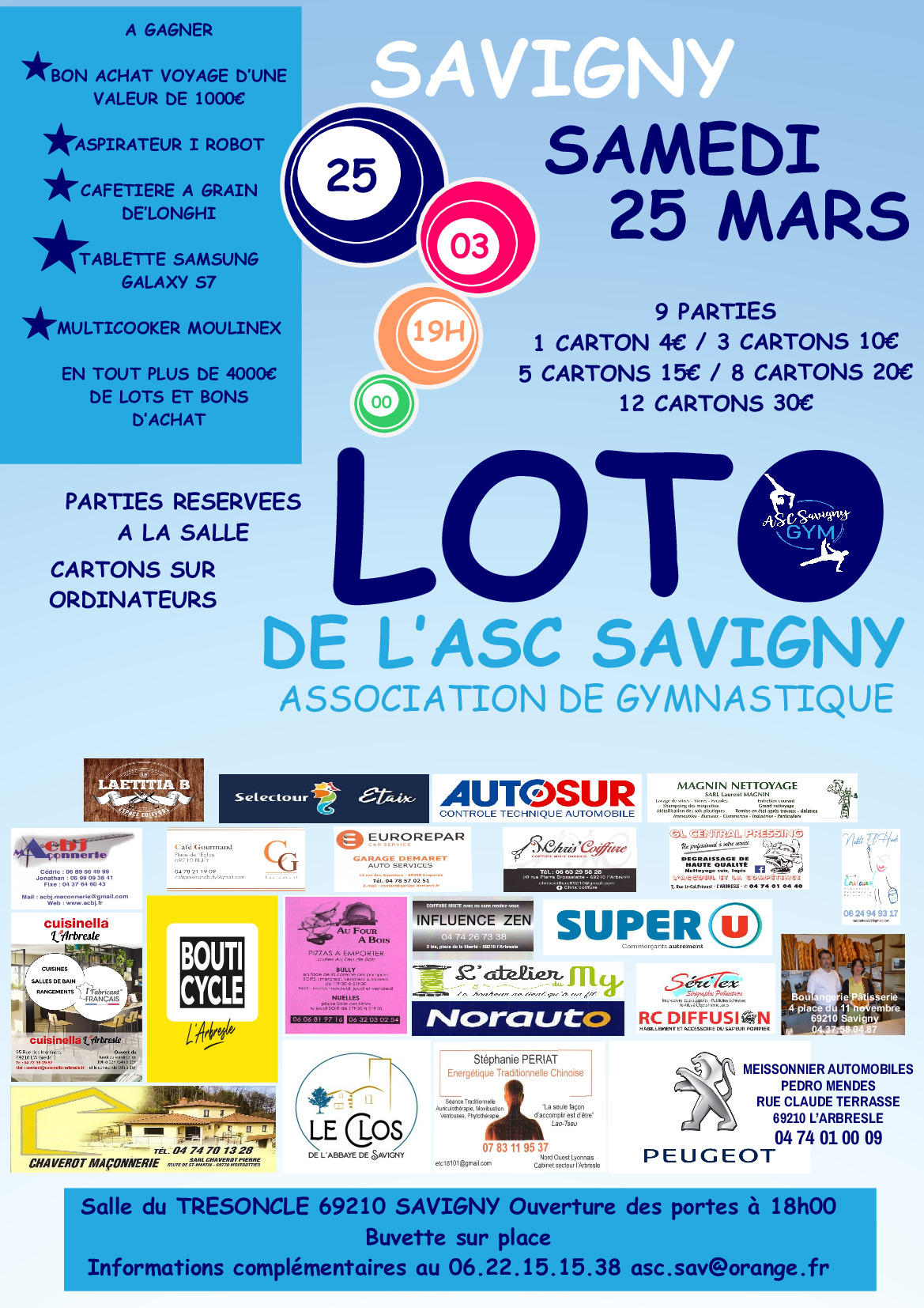 News - Vente de cartons de loto ASC Gym sur le marché 17 mars - Mairie ...