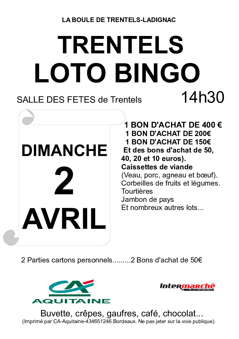 Noticias - LOTO BINGO de LA BOULE TL - Noticias de illiwap de Mairie de ...