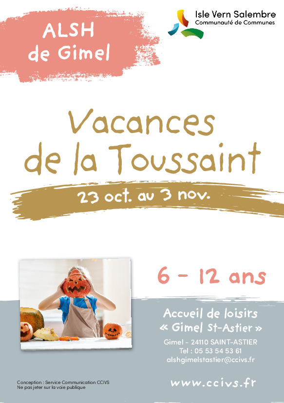 Actualités - Programme des vacances - Toussaint 2023 - Actualité illiwap de ALSH - Centre de ...