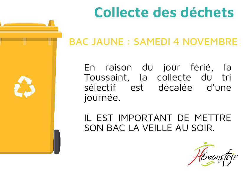 Noticias - 🟡 Collecte du bac de tri sélectif - Noticias de illiwap de ...