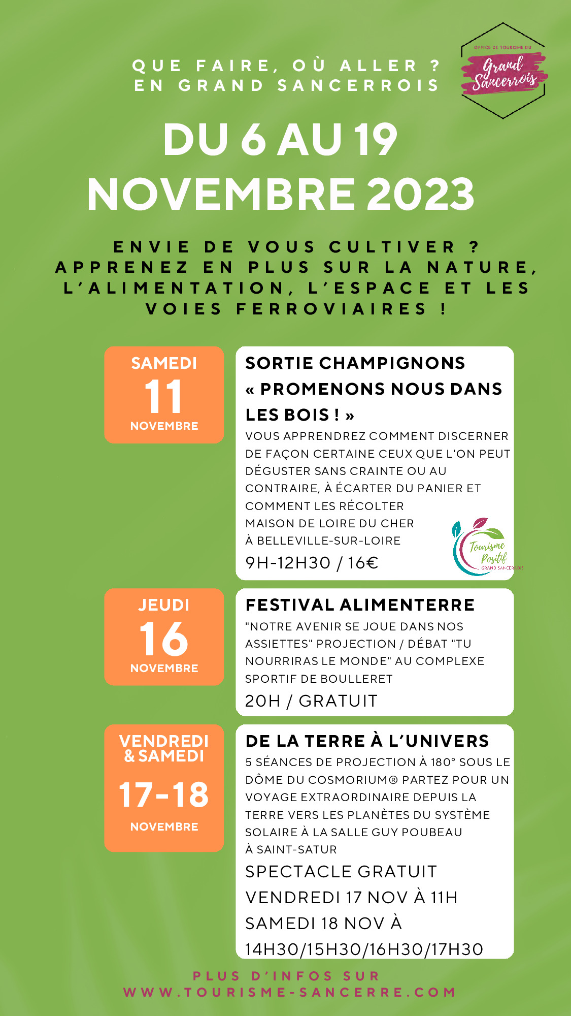 Noticias - Que Faire, Où Aller en Grand Sancerrois ? 6-19 NOV 2023 - Noticias de illiwap de ...