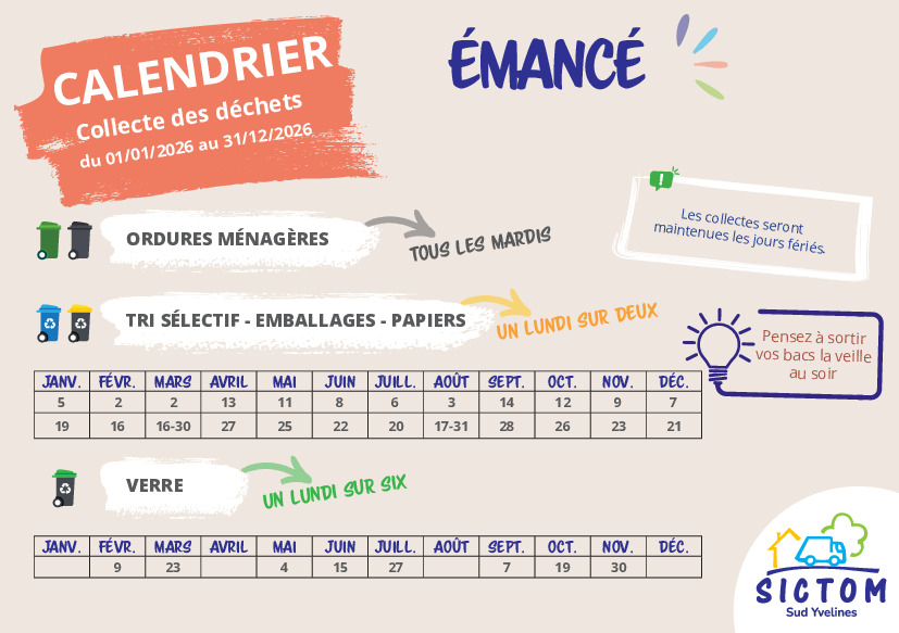 Actualités - Calendrier de collecte des déchets 2026 - Actualité ...