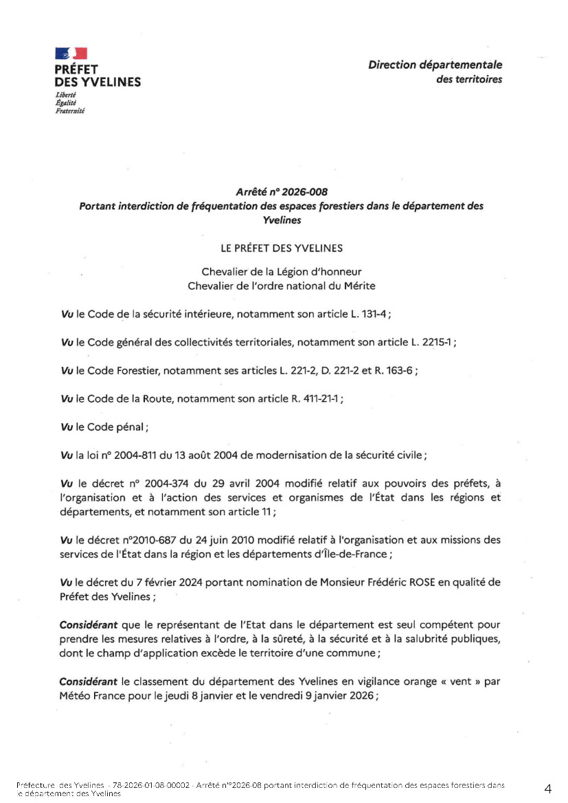 Actualités - [Tempête Goretti] Arrêté préfectoral - Actualité illiwap ...