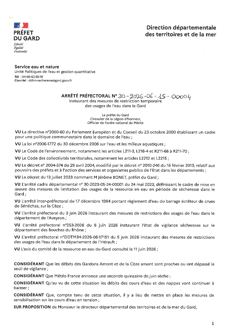 Actualités - Vigilance sécheresse🌡 - Actualité illiwap de Mairie de ...